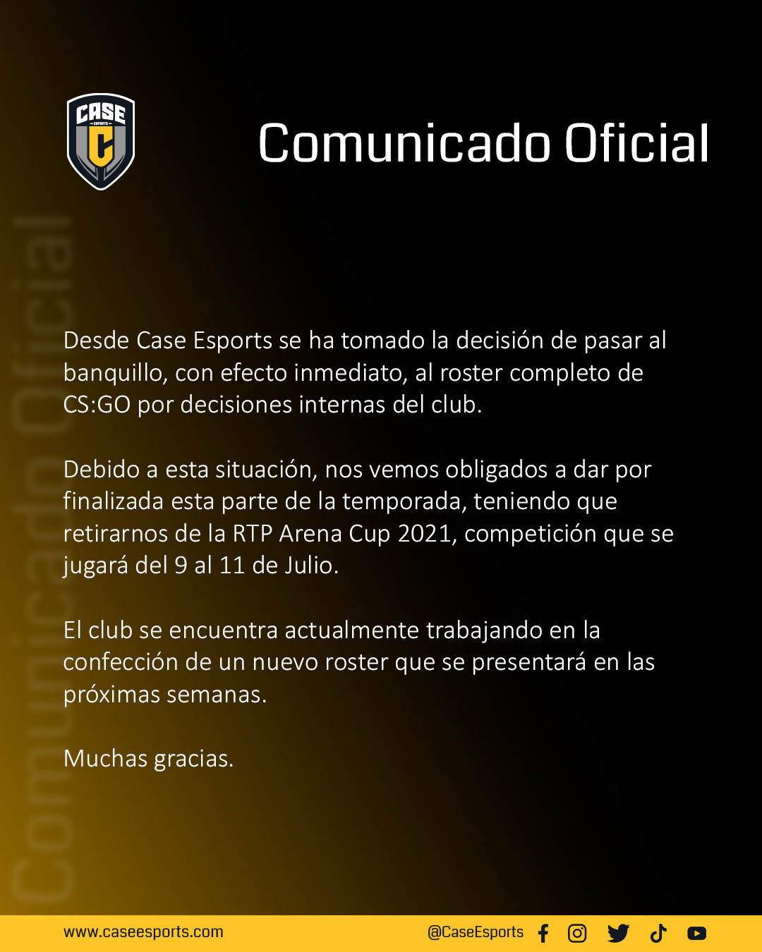 CS:GO: Case Esports refreshes its entire squad - Counter-Strike: Global ...