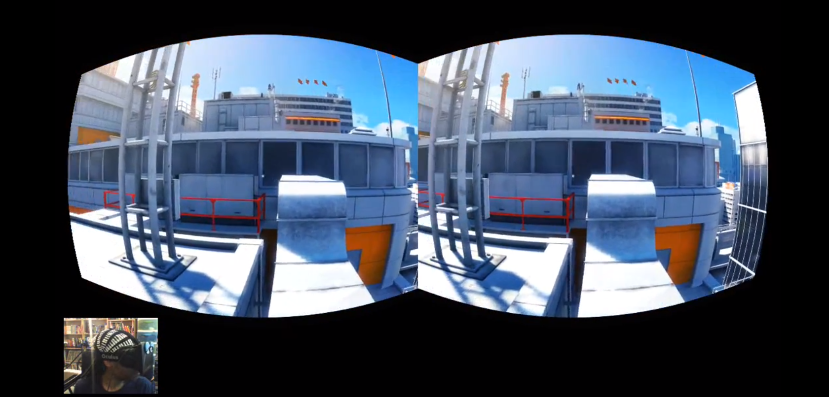 Modded Mirror's Edge on Oculus Rift