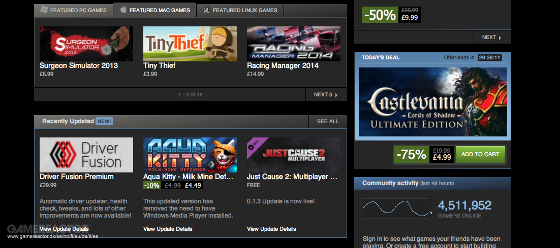 Steam recently updated with Recently Updated feature - - Gamereactor