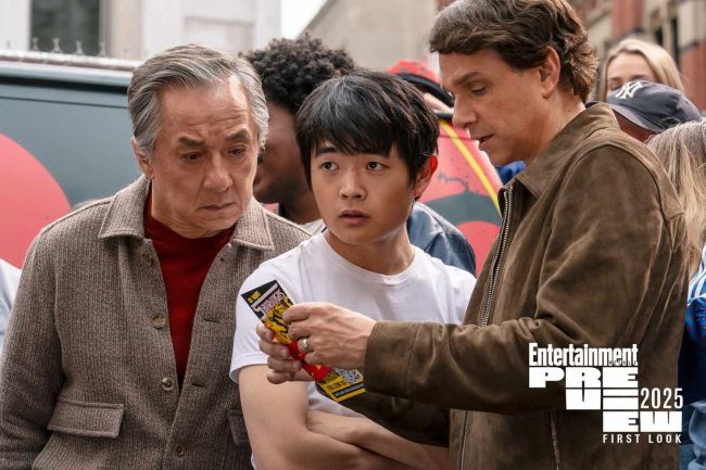 Take a first look at the grizzled, grey-haired Jackie Chan in Karate ...