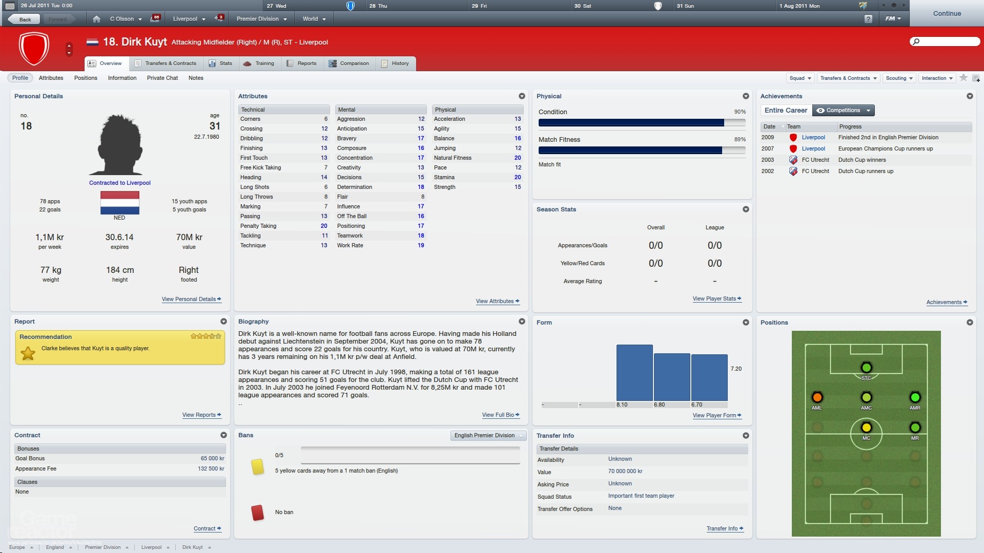 Football Manager 2012 Review - Gamereactor