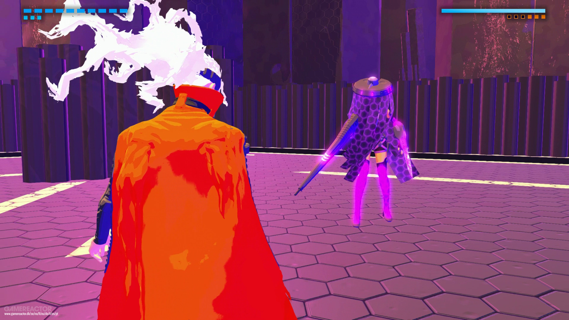 The narrative of Furi is about "freedom and what's worth dying for"