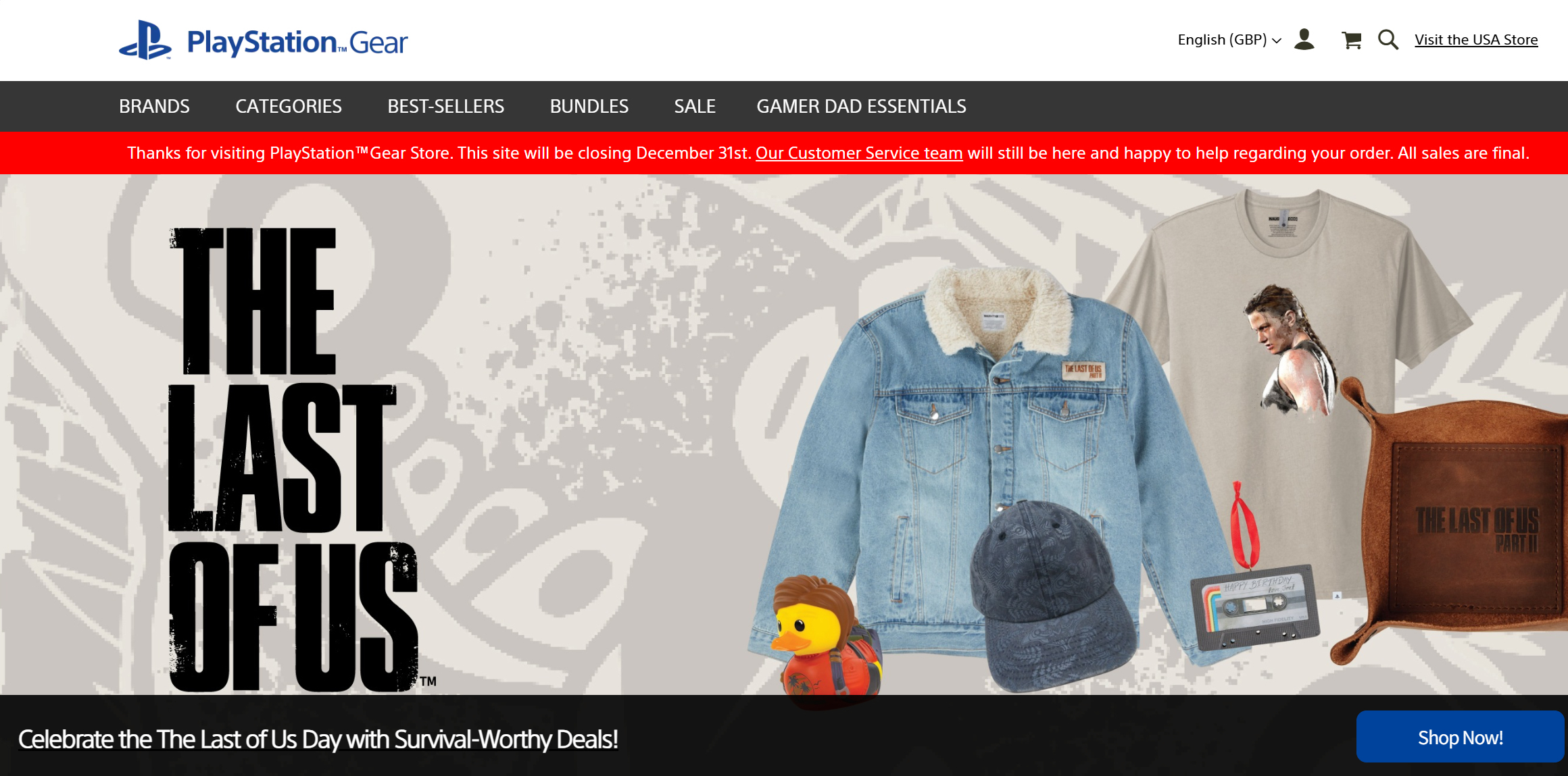 The official PlayStation Gear shop confirms it will be closing in ...