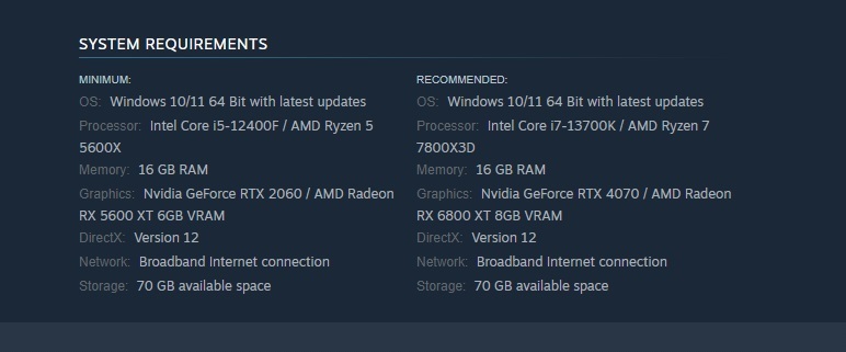 MindsEye reveals pretty beefy PC requirements
