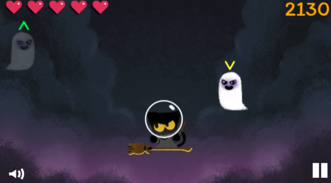 Google's Halloween game has you fight off ghosts as an adorable cat ...