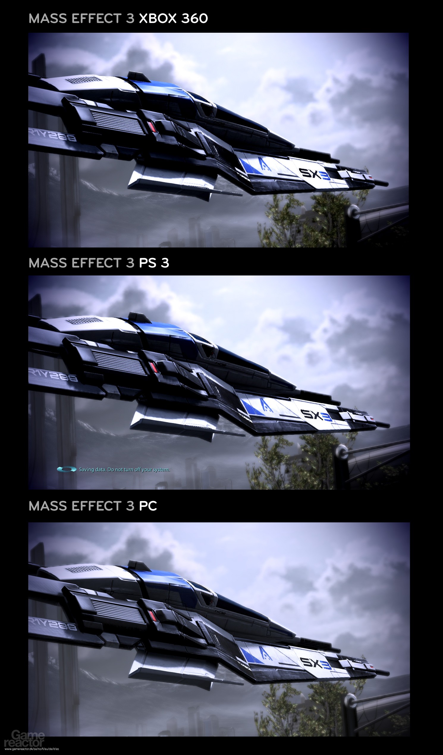 Mass Effect 3 Visual Comparison