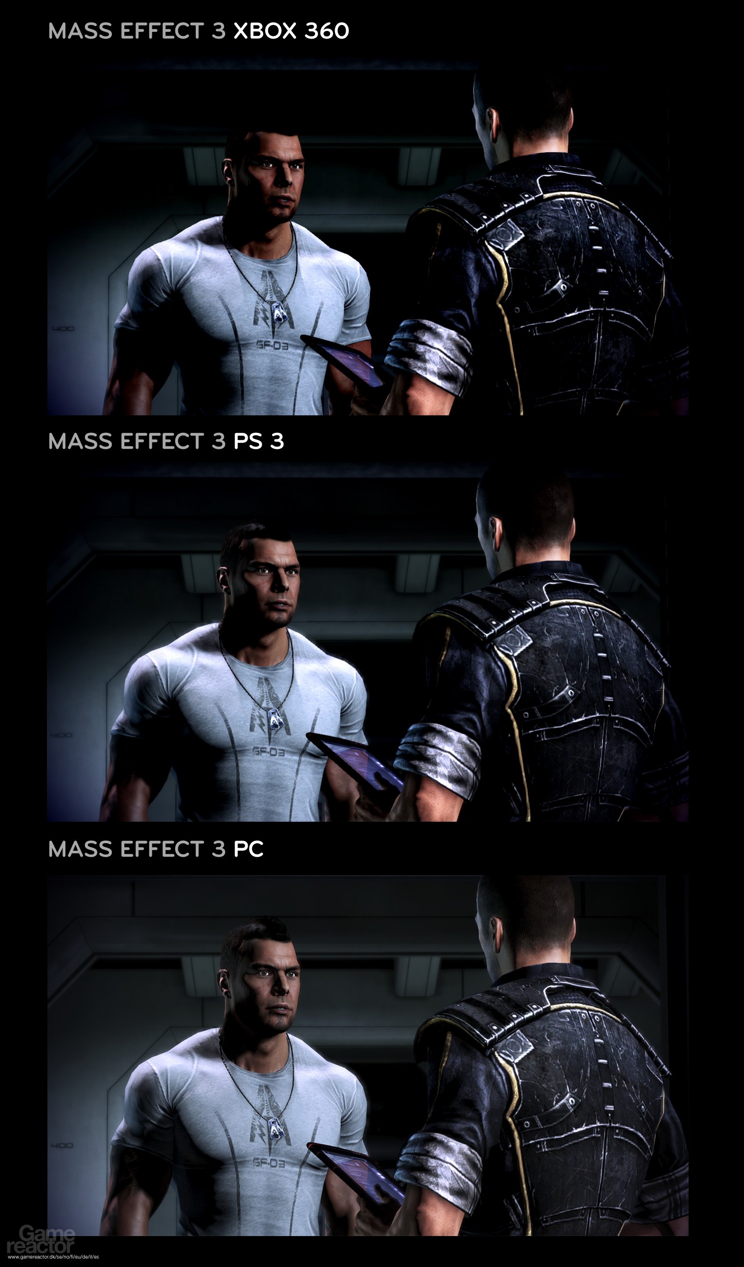 Mass Effect 3 Visual Comparison