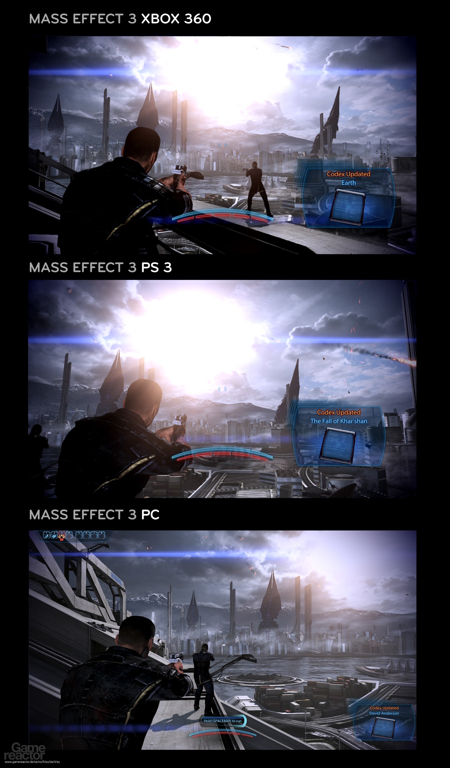 Mass Effect 3 Visual Comparison