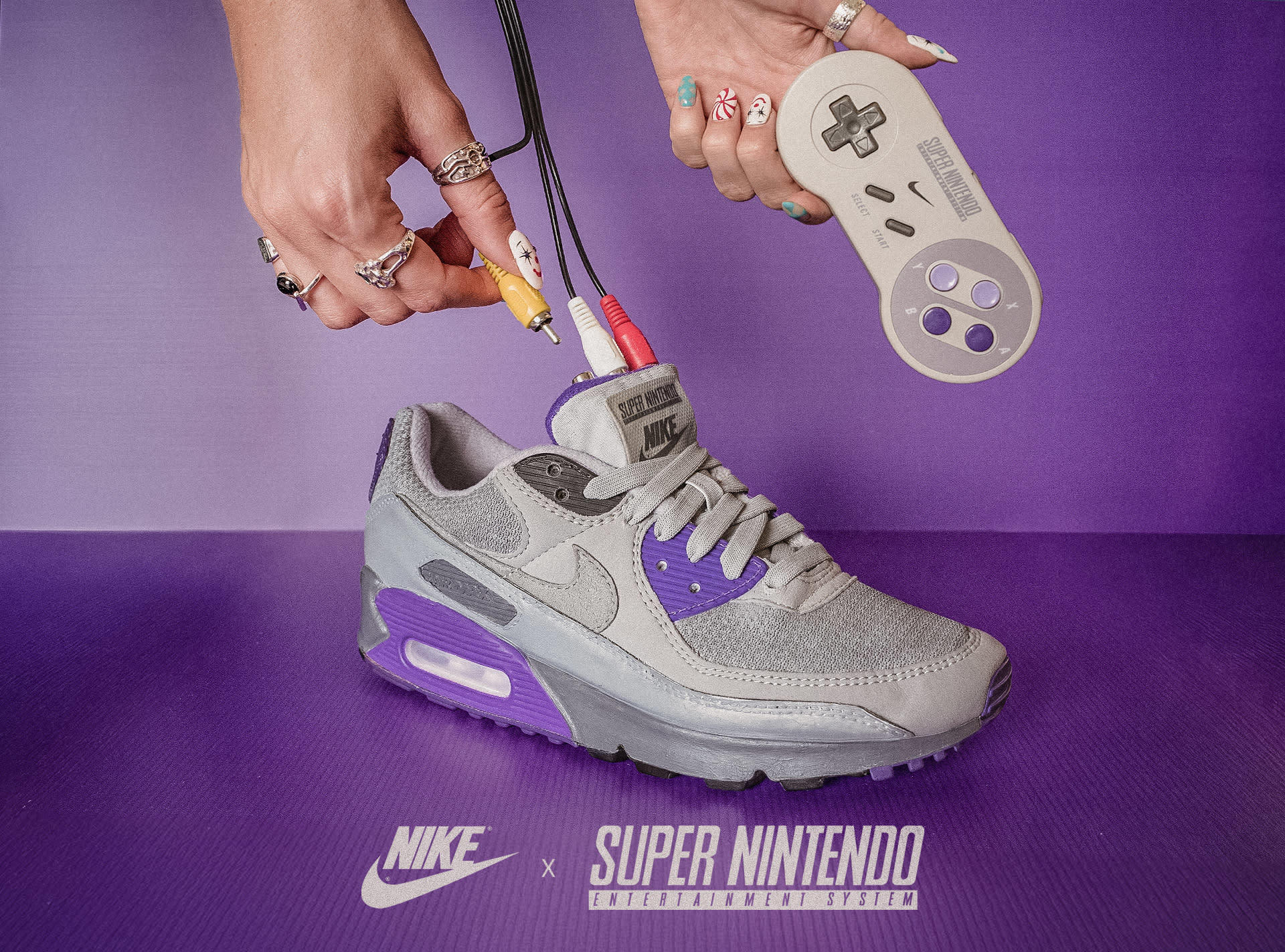 SNES sneakers? Designer merges Nike Air Max shoes with an SNES for weird but functioning console ...