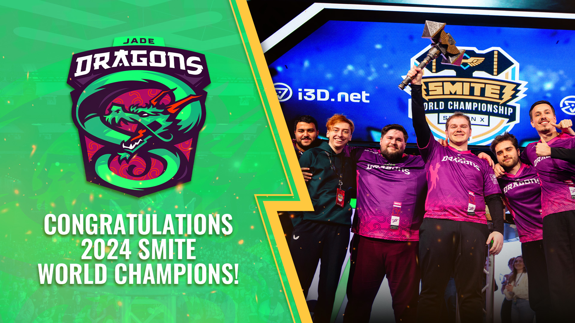 Jade Dragons are the Smite World Champions