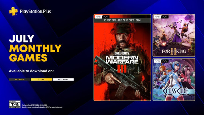 Call of Duty: Modern Warfare III headlines July's PlayStation Plus titles