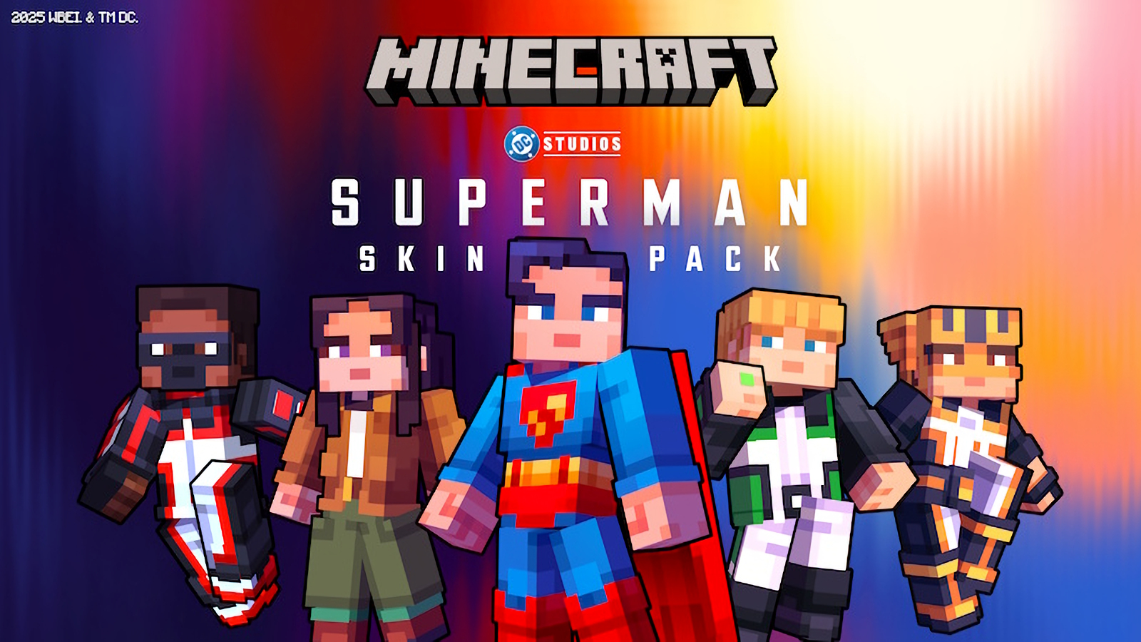 Minecraft is being visited by Superman himself