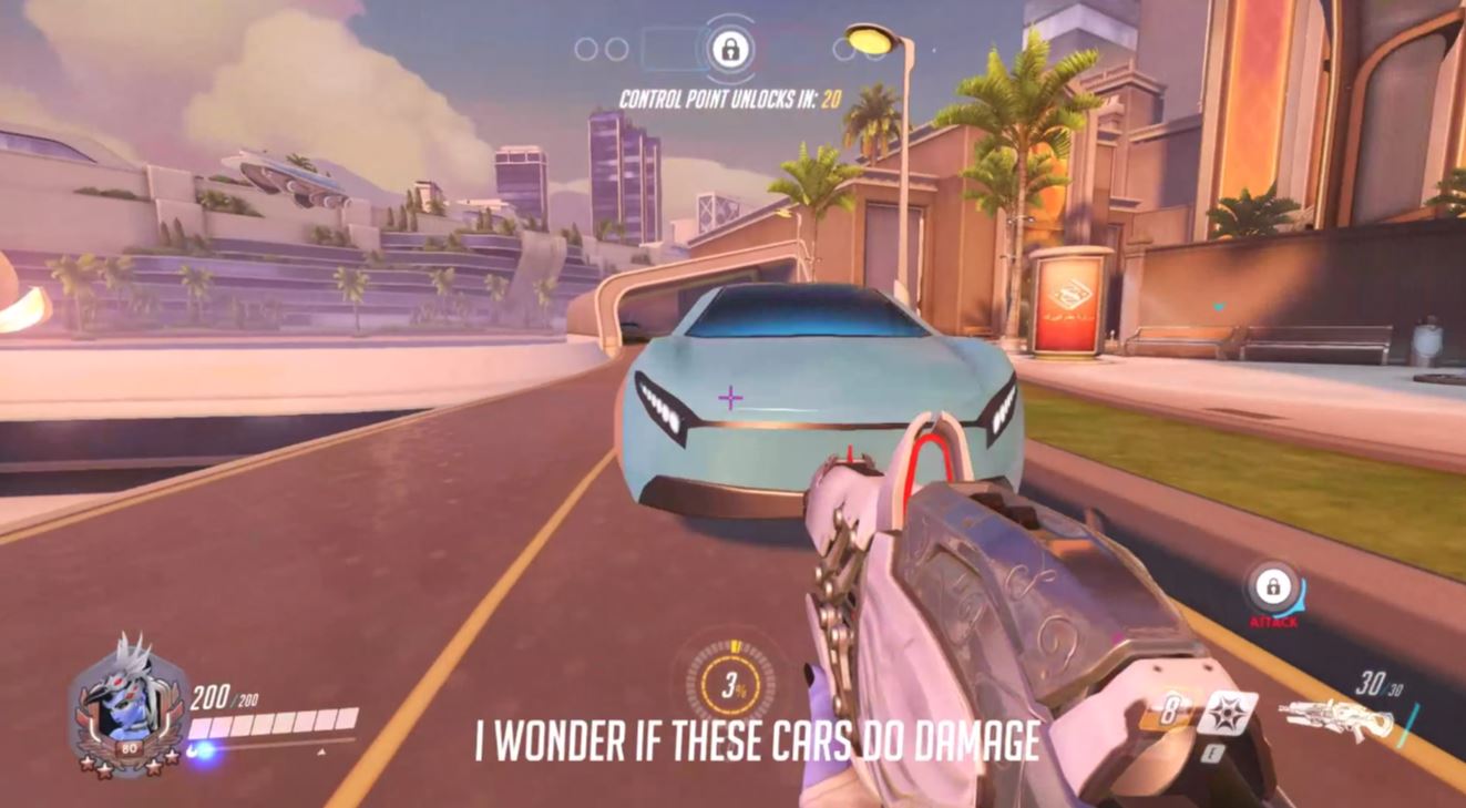 Some Overwatch players struggling with Oasis' cars