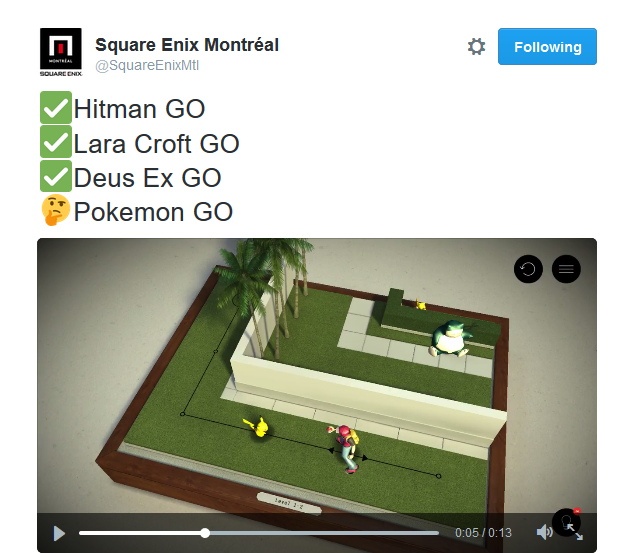 Square Enix pokes fun at Pokémon GO - - Gamereactor