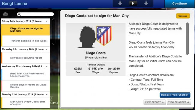 Football Manager Classic 2014 Review - Gamereactor