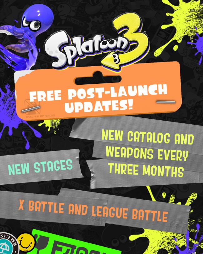 Splatoon 3 will get free post-launch content as well as "large scale ...