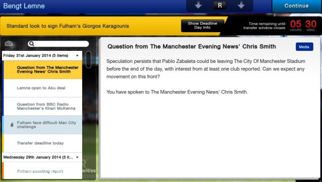 Football Manager Classic 2014 Review - Gamereactor