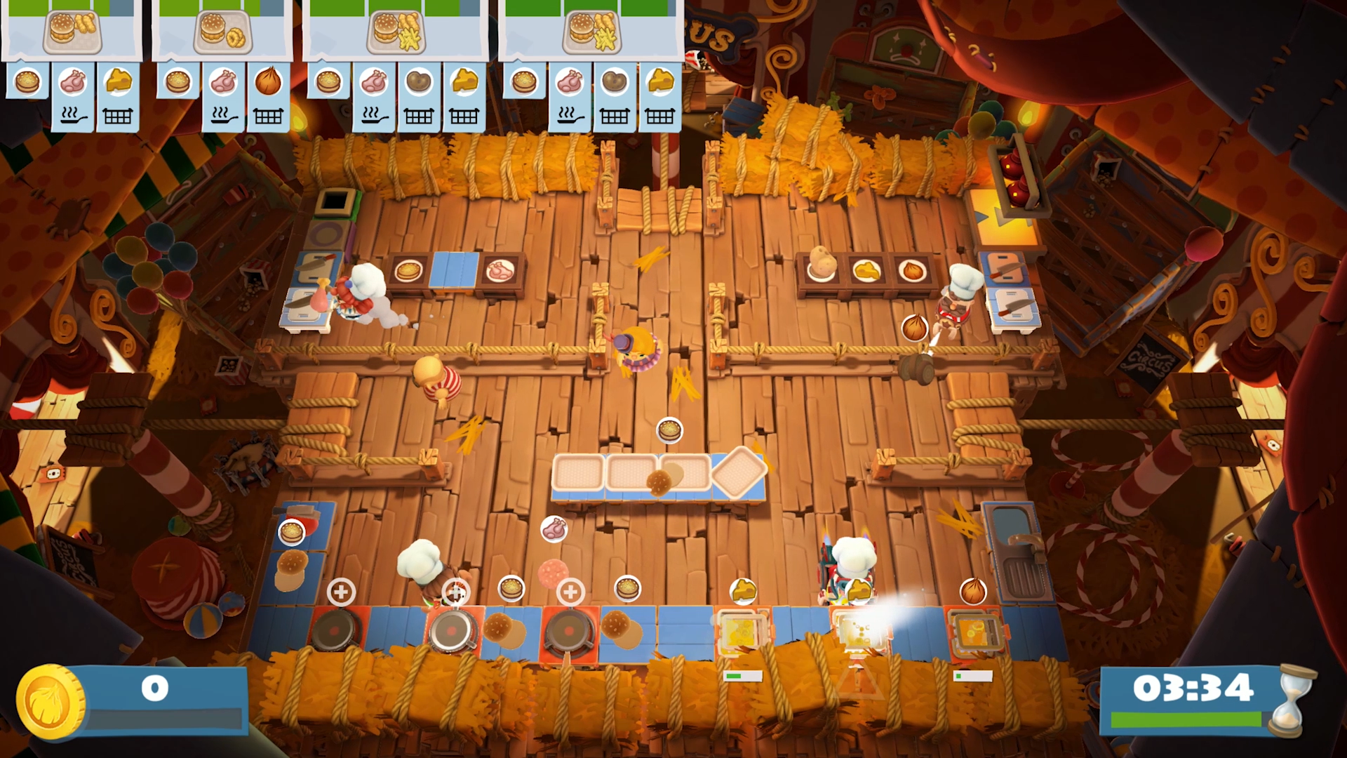 Overcooked 2's Carnival of Chaos DLC is here