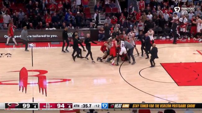 Shocking assault leads to all-out brawl in a NBA game between Houston ...