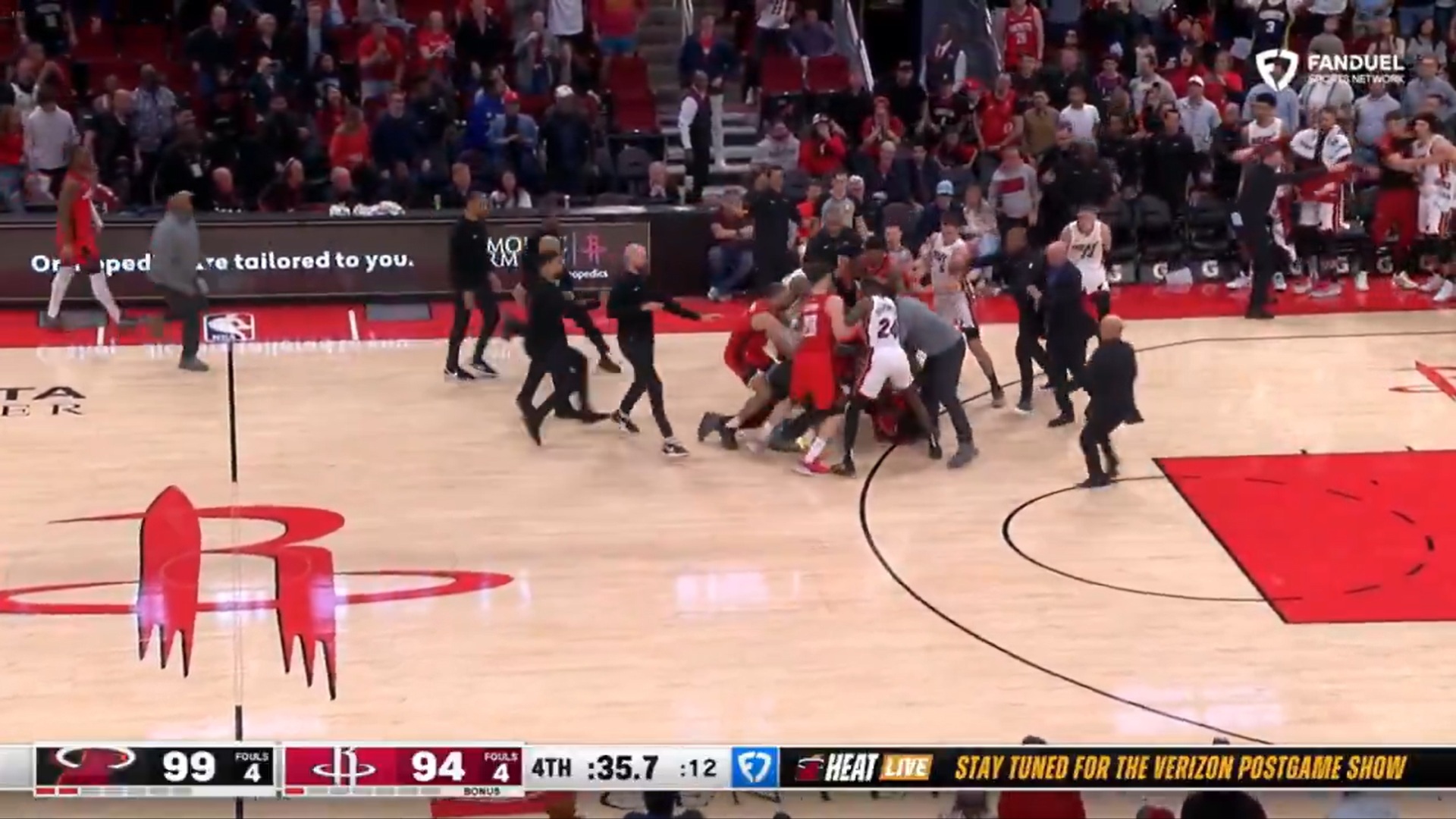 Shocking assault leads to all-out brawl in a NBA game between Houston ...