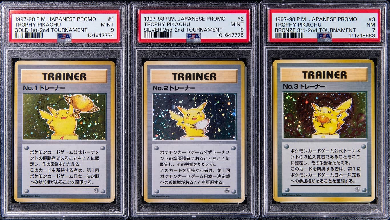 Trophy Pikachu Pokémon cards see $82,000 bid at auction - Pokémon ...
