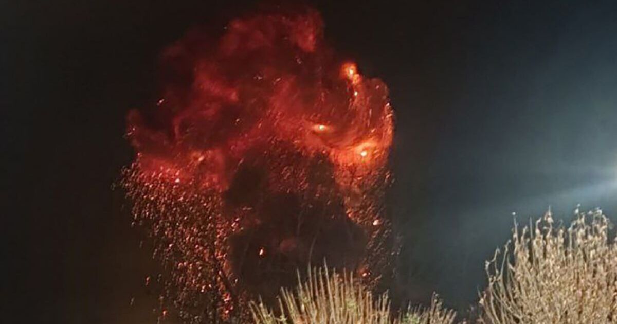 Video captures moment of explosion at munitions factory in Russian town ...