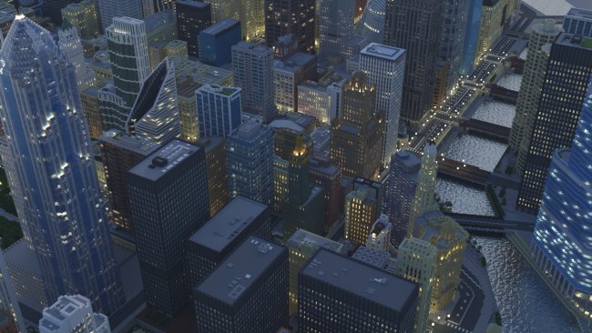Chicago comes to life in Minecraft at a scale 1:2