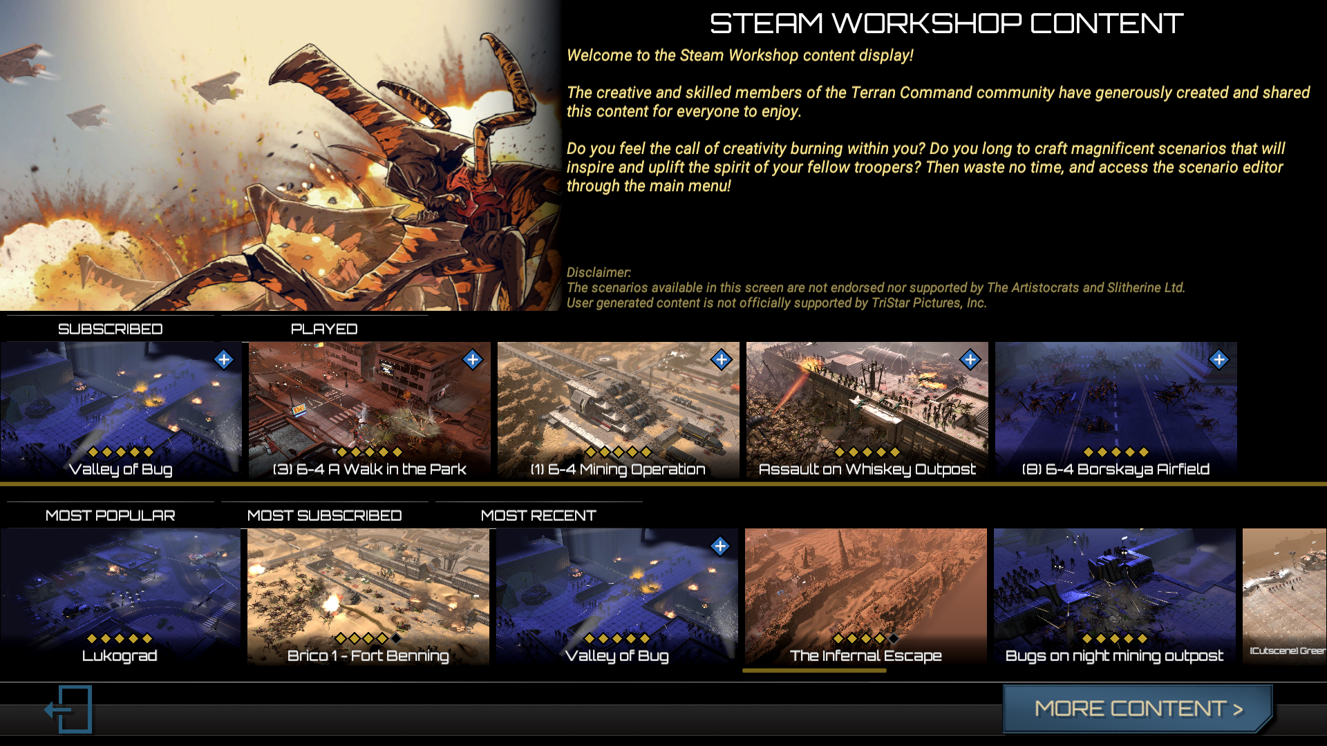 Starship Troopers: Terran Command now has a map-editor - Starship ...
