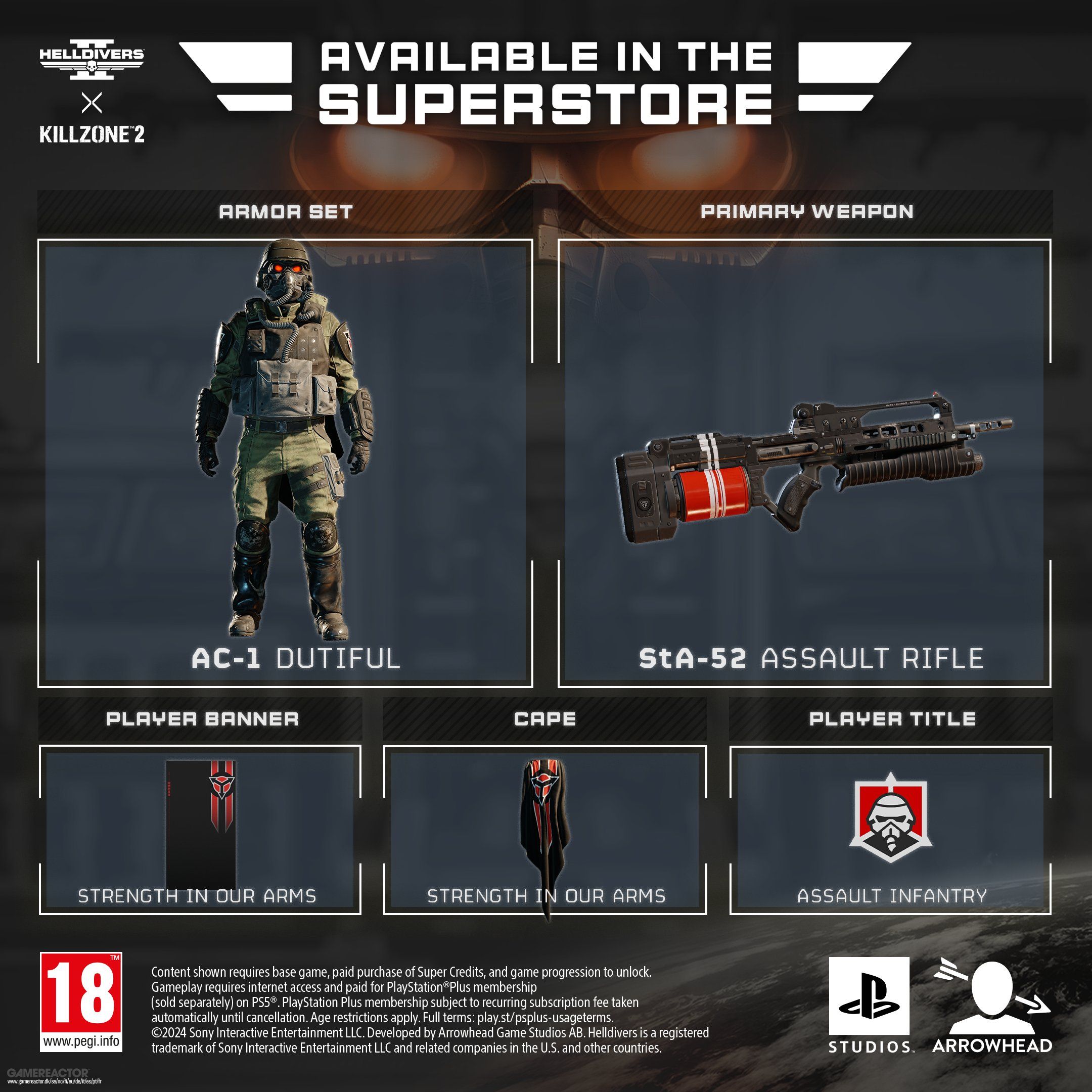 Helldivers II lets you run democracy now dressed as the Helghast from ...