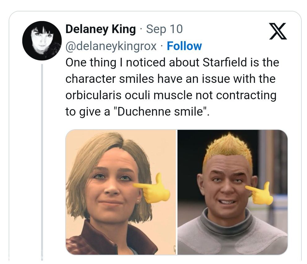 Here's why the characters in Starfield look so lifeless