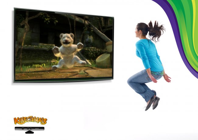 Kinectimals + jumping people