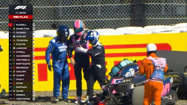 Free Practice Session 2 at Formula 1 in Japan interrupted by series of ...