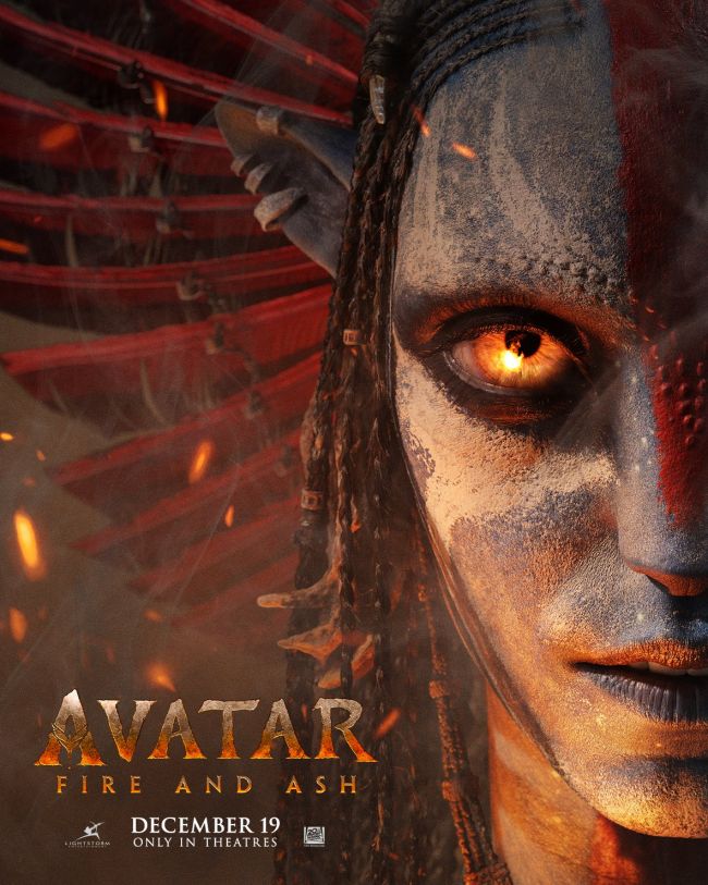 Check out the official Avatar: Fire & Ash poster