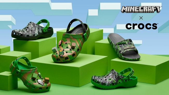 Minecraft launches a Crocs collaboration