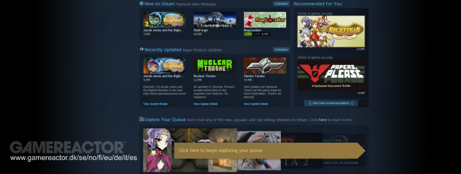 Steam updates the storefront - - Gamereactor