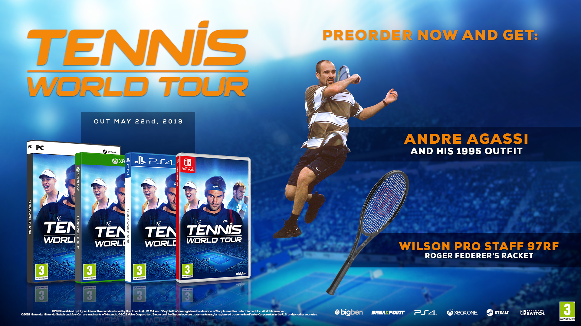 Tennis World Tour arrives on June 1