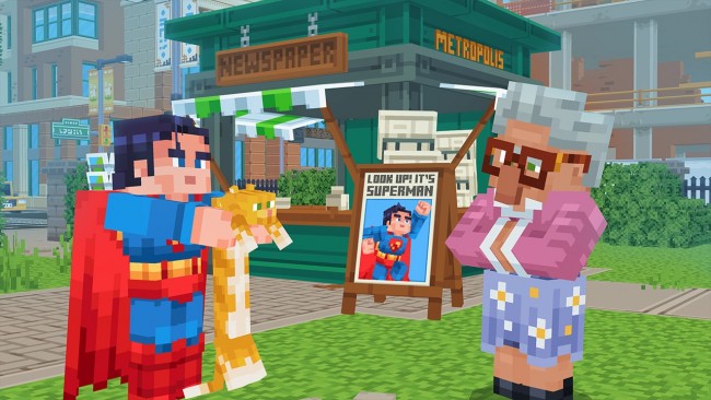Superman saves Minecraft in new DLC