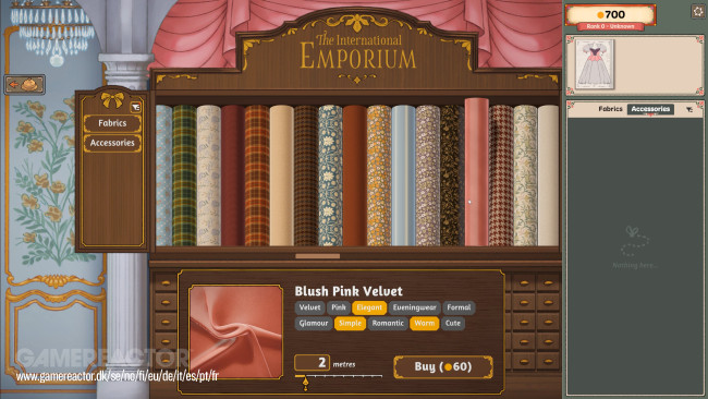 Discover Dressmaker, the dressmaking simulator coming in September