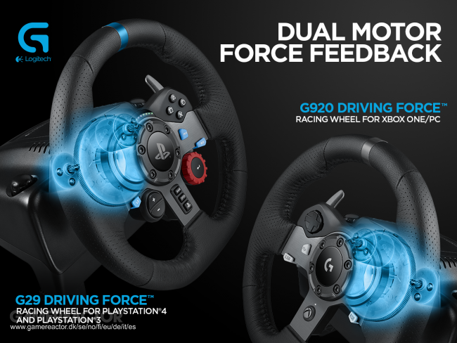 Logitech announces G29 racing wheel for both PS4 and Xbox One ...