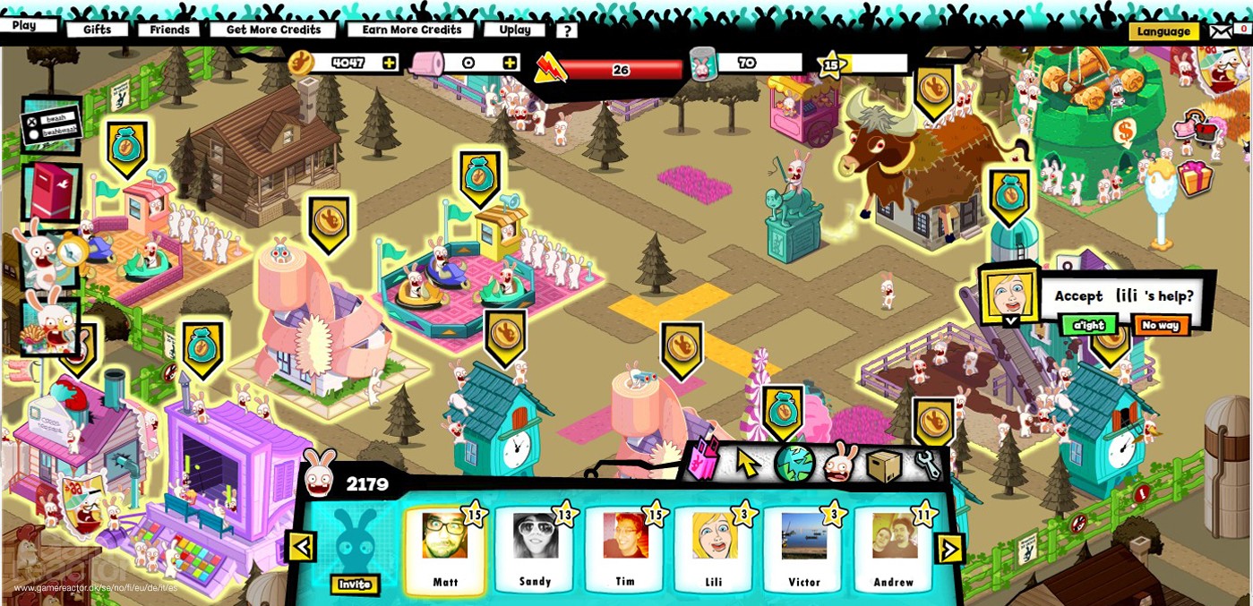 Rabbids invade Facebook - Rabbids Invasion: The Interactive TV Show ...