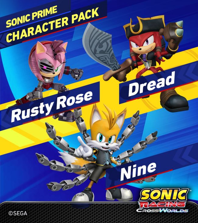 Check out the Sonic Prime Character Pack for Sonic Racing: Crossworlds