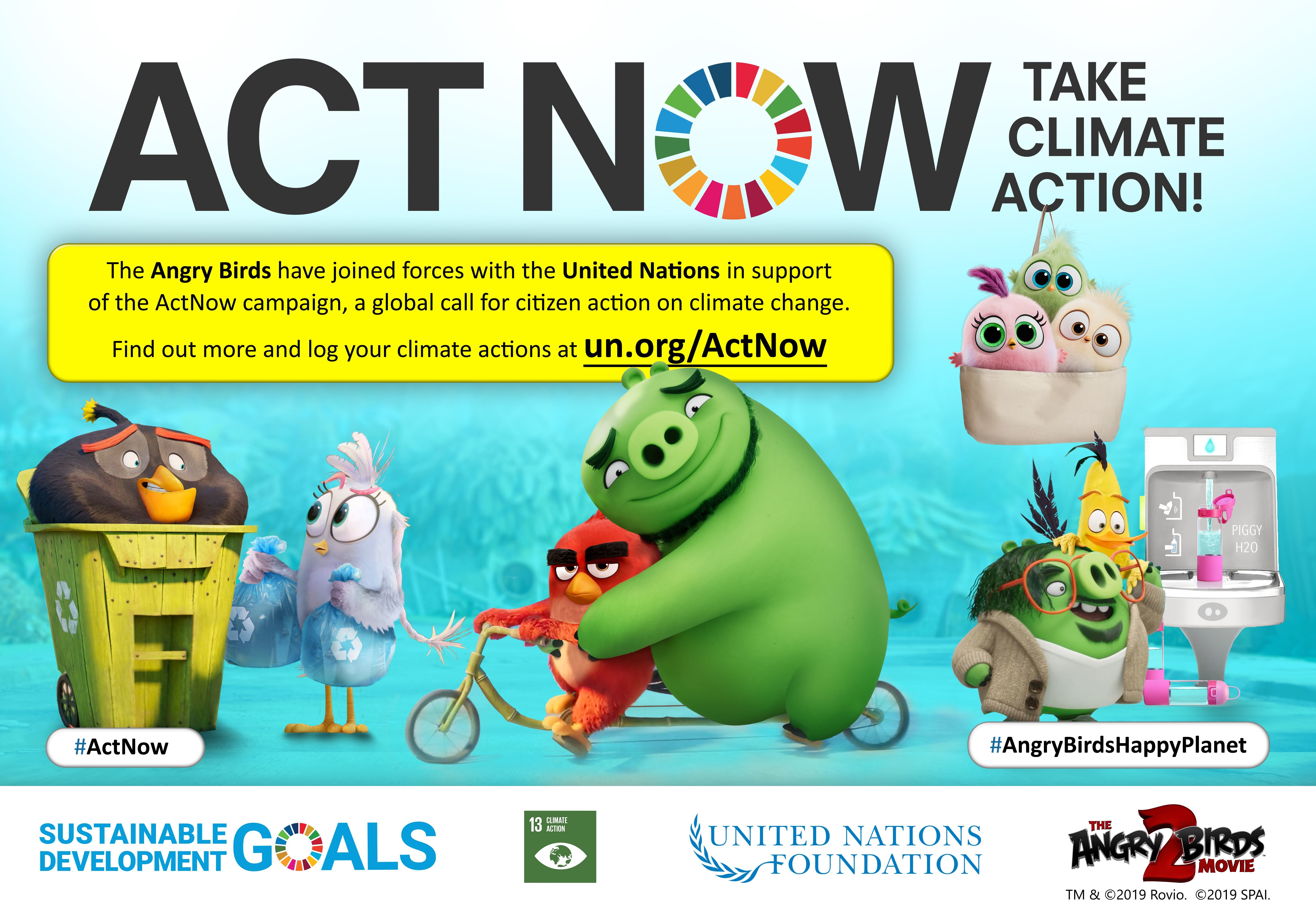 Angry Birds join UN's ActNow climate change campaign - - Gamereactor