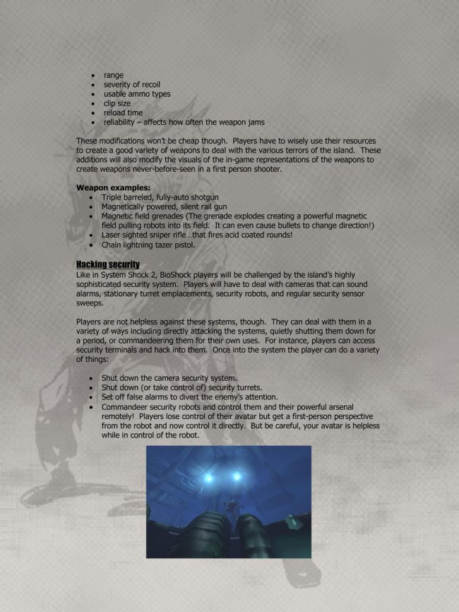 Read Bioshock's pitch