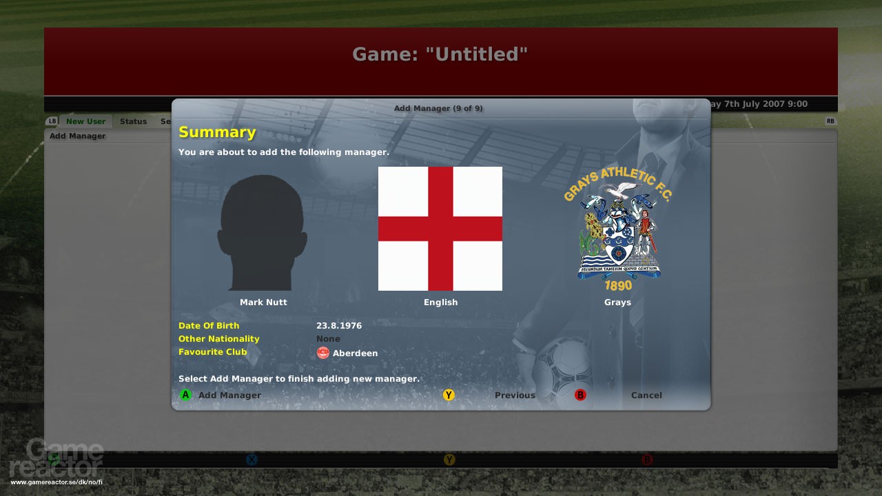 Football Manager 2008 - Gamereactor UK