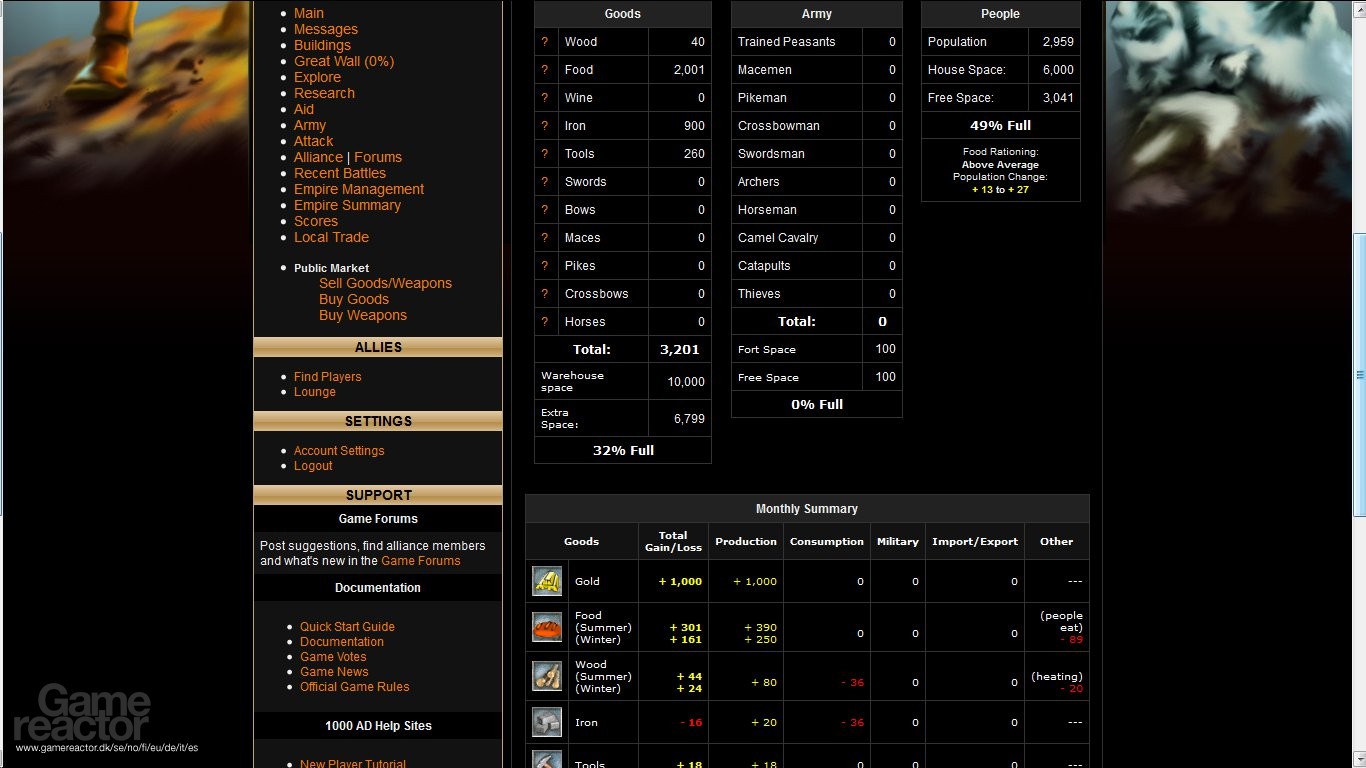 New 1000 AD web browser game