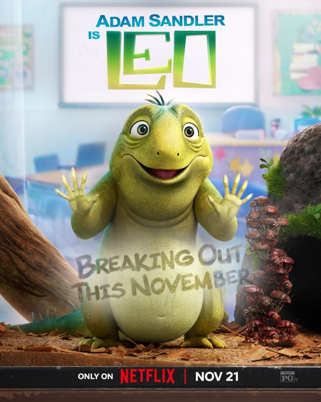 Adam Sandler voices an elderly lizard in Netflix's Leo Adam Sandler voices an elderly lizard in Netflix's Leo