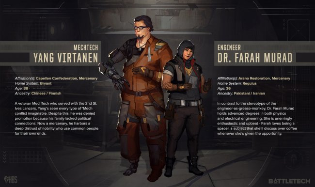 BattleTech's character cast revealed