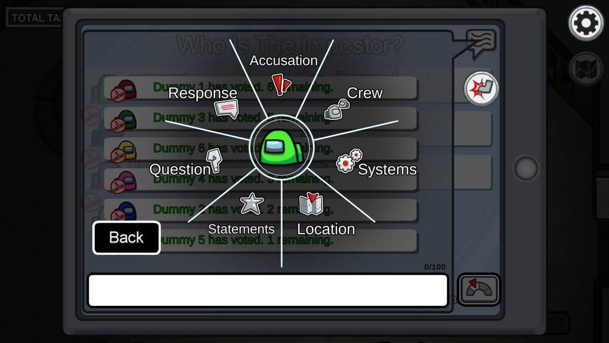 Quickchat feature has been added into Among Us