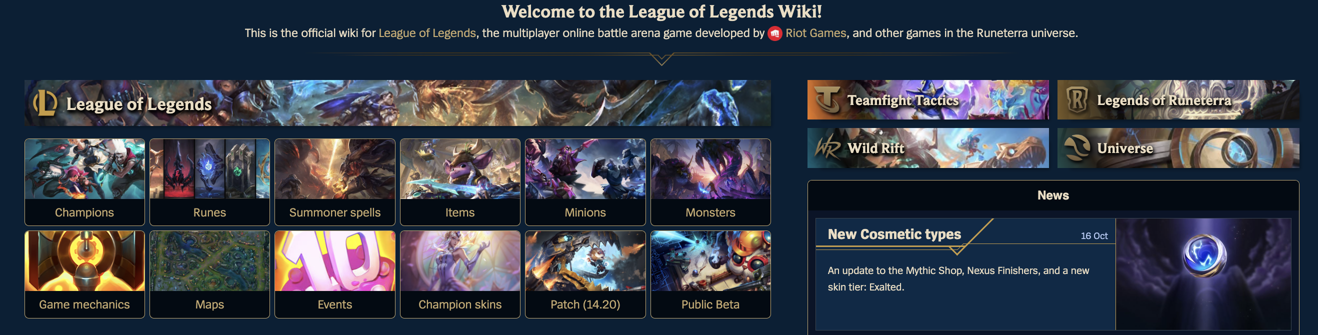 Riot Games launches new official League of Legends wiki