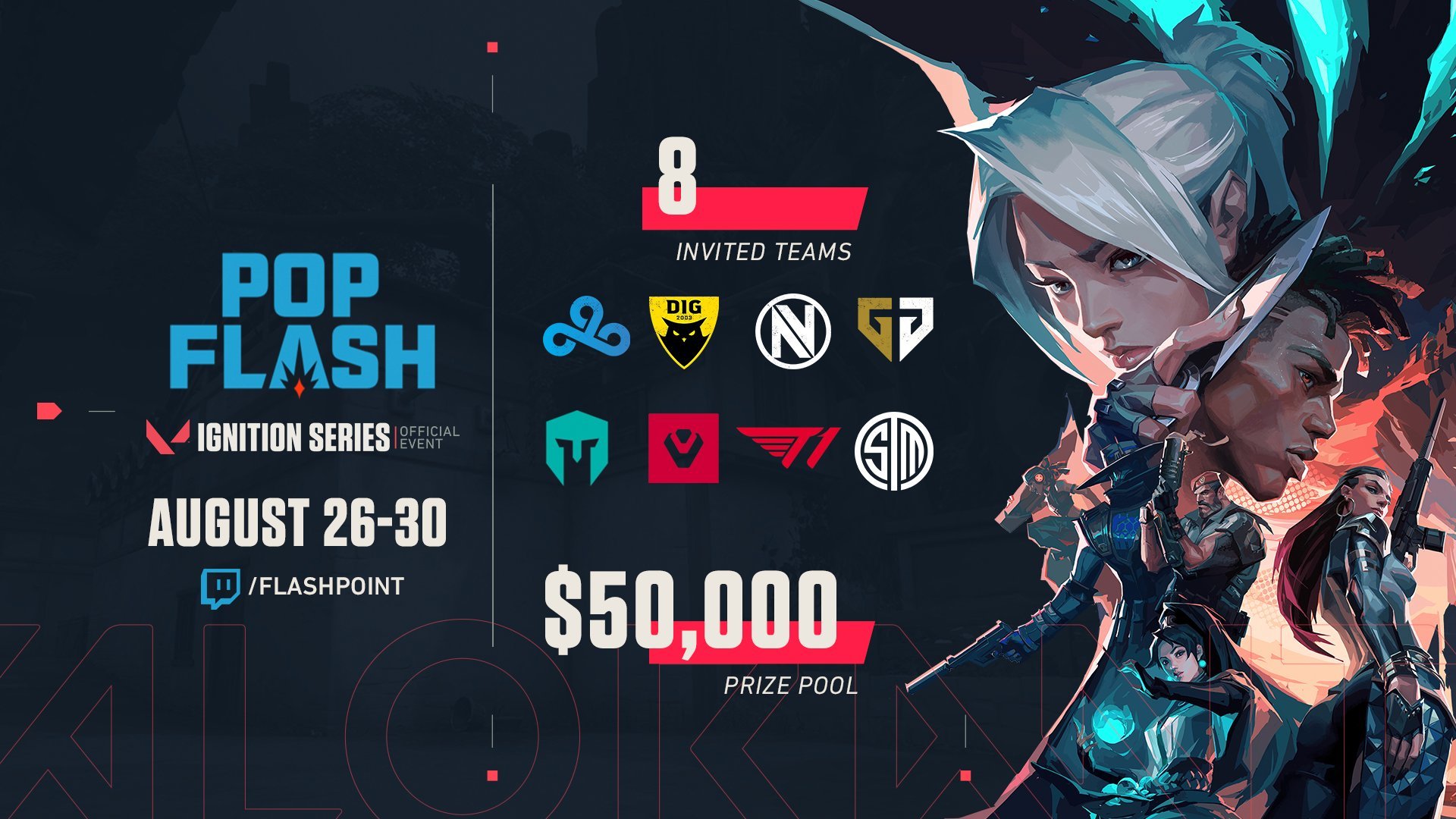 Pop Flash Valorant Ignition Series tournament unveiled